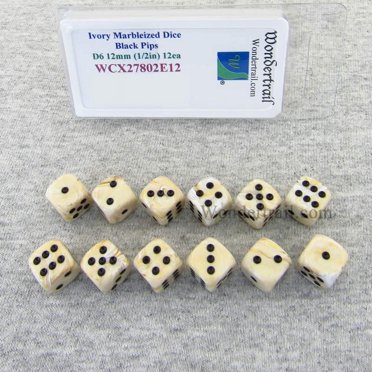 16mm White Dice with Black Pips Dots (100 Pcs/Pack) - Walmart.com