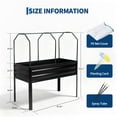 Galvanized Raised Garden Bed with Legs Metal Planter Box with ...