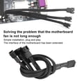 Gueiykk 3pcs 3‑Port Cooler Cooling Fan Splitter Power Adapter Cable 4p ...