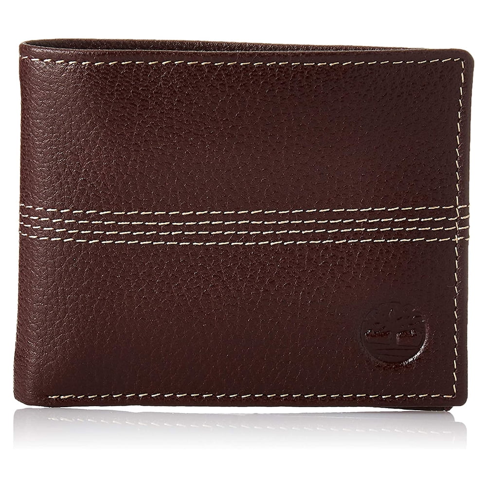 Timberland Men's Wallet Sportz Quad Leather Passcase Bifold Billfold ...