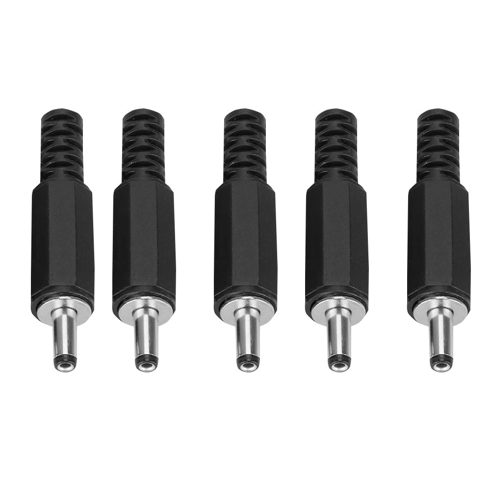 Rdeghly 5pcs 1.3mm x 3.5mm Male DC Power Plug Jack Coaxial Connector ...