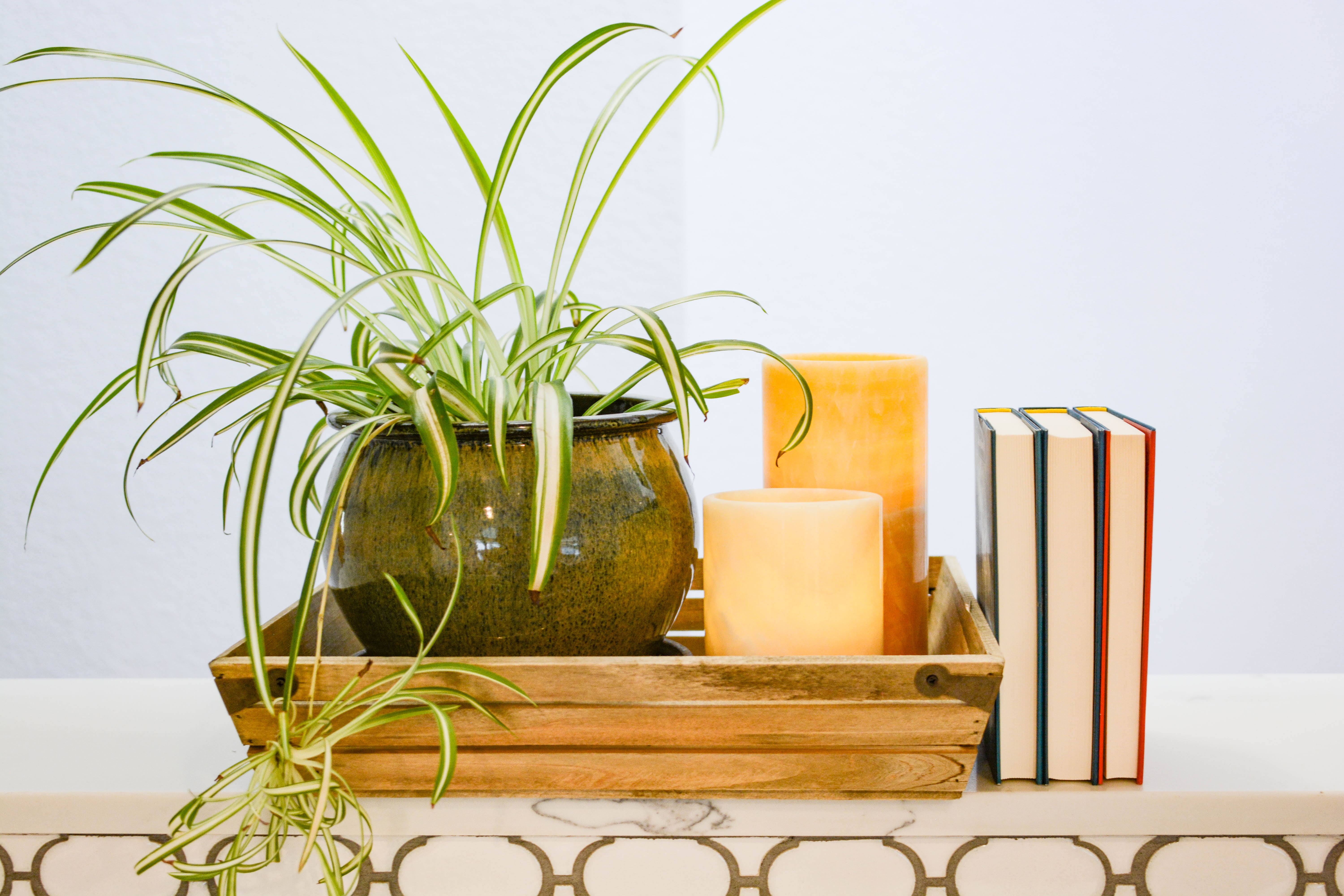 Natural wood small shallow square crate with metal corner design ...