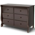 Delta Children Universal 6 Drawer Dresser with Interlocking Drawers ...