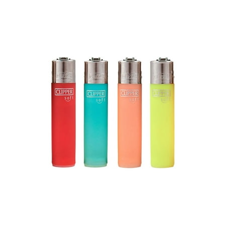 Clipper Lighter Soft Translucent Colors - Refillable - Pack of 4 ...