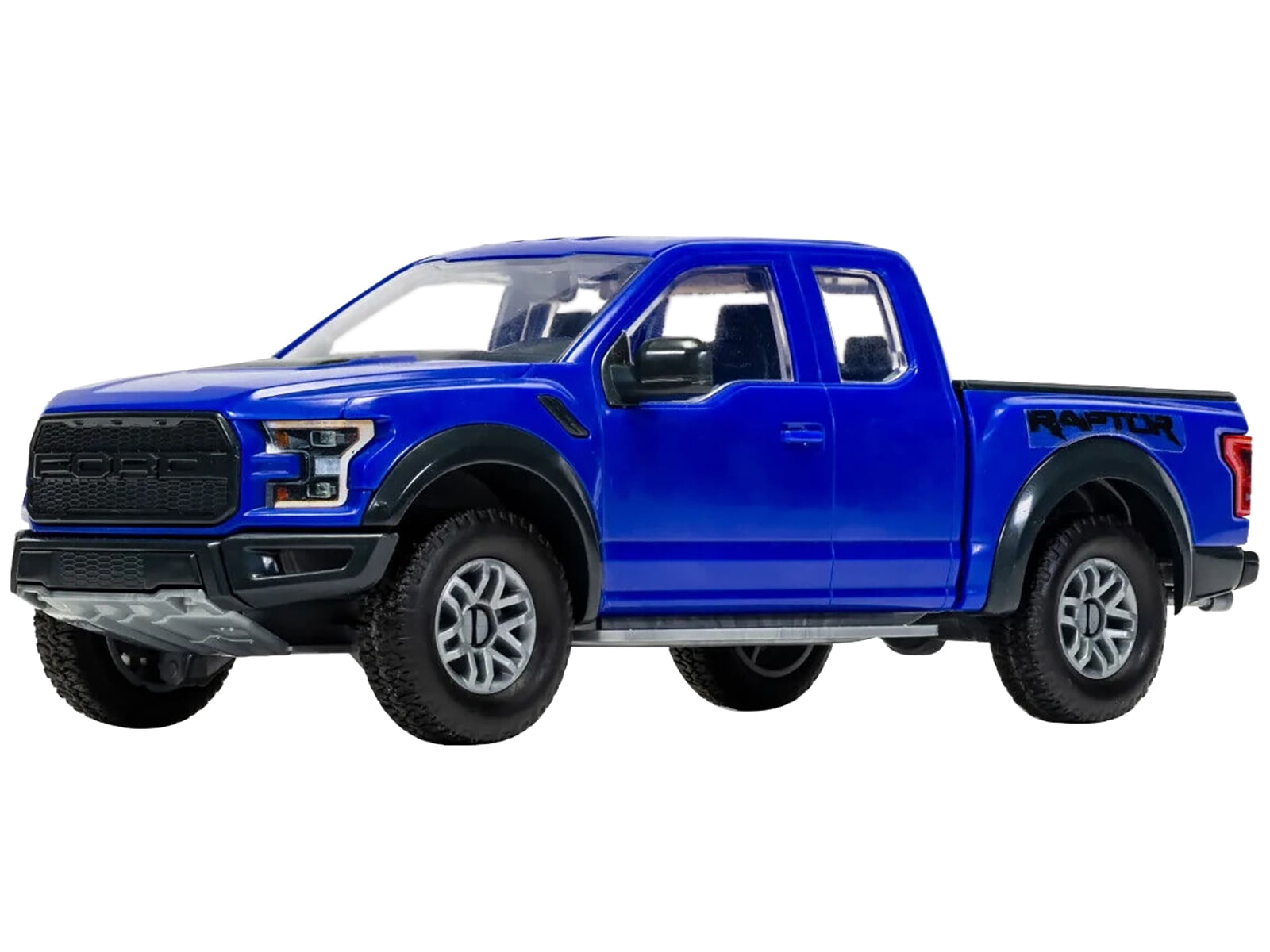 Diecast Skill 1 Model Kit Ford F-150 Raptor Blue Snap Together by ...