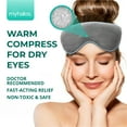 myhalos Moist Heat Eye Compress, Microwavable Heated Eye Mask for Dry ...