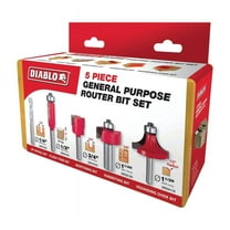 Diablo Carbide Tipped General Purpose Router Bit Set 5 pc. - Walmart.com