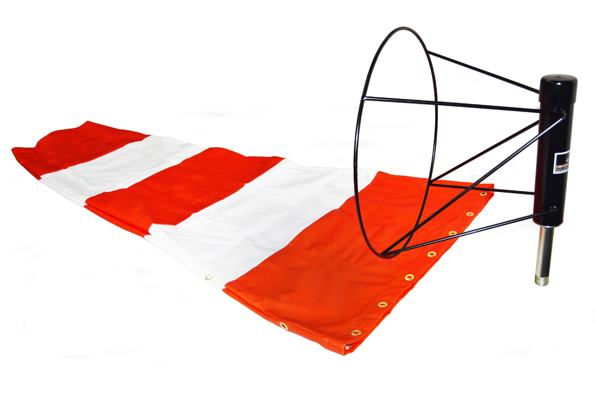 DENEST Wind direction indicator outdoor orange and white striped ...