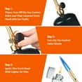 DOMINOX Propane Torch Head, Manual Start Solid Brass Brazing Torch Fuel ...
