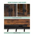 44.1" XL Wooden Dog Crate Furniture, Tall Kennel with Barn Door,Rustic ...
