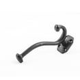Renovators Supply Black Wrought Iron Robe and Coat Double Hooks 5 in. L ...