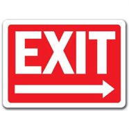 SignMission OS-NS-D-35-L-11823 OSHA Notice Sign - Emergency Exit Only Please Use Other Doors ...