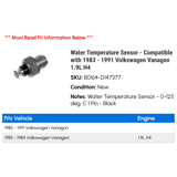 Water Temperature Sensor - Compatible with 1983 - 1991 Volkswagen ...