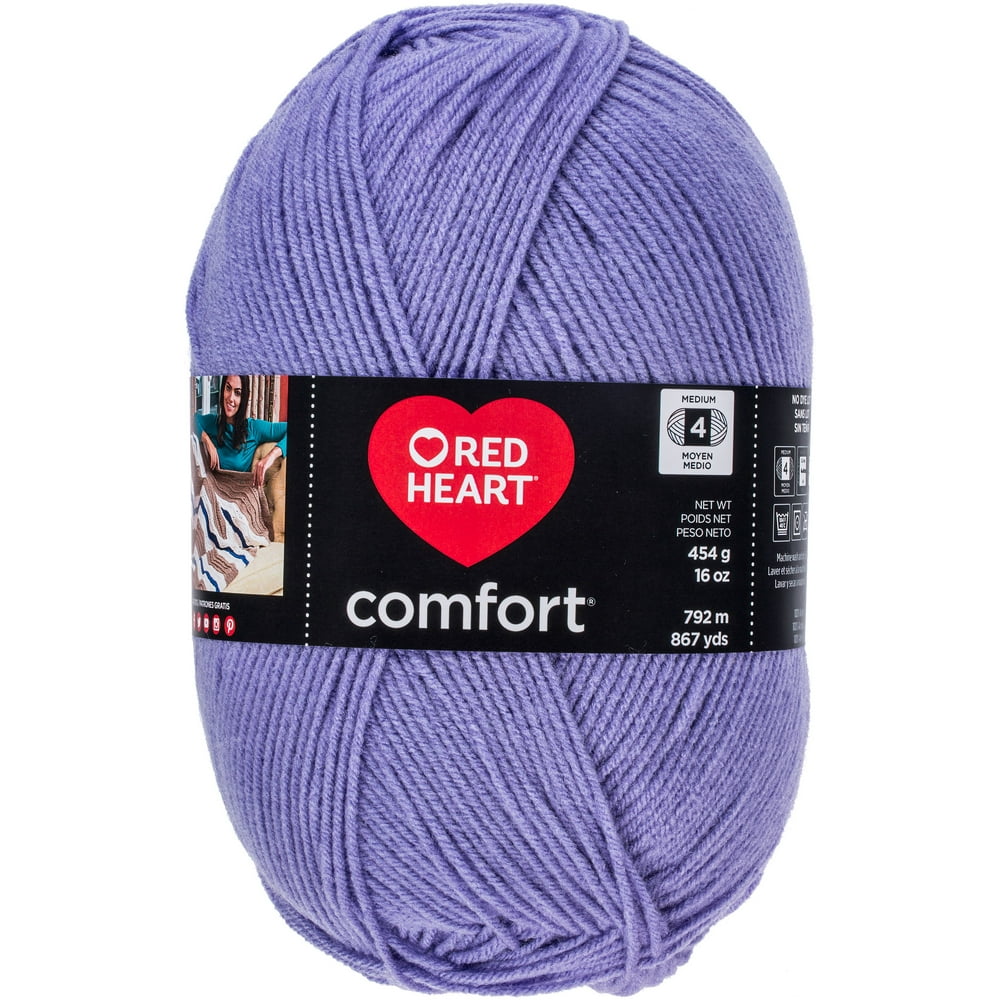 Red Heart Comfort Yarn-Periwinkle - Walmart.com - Walmart.com