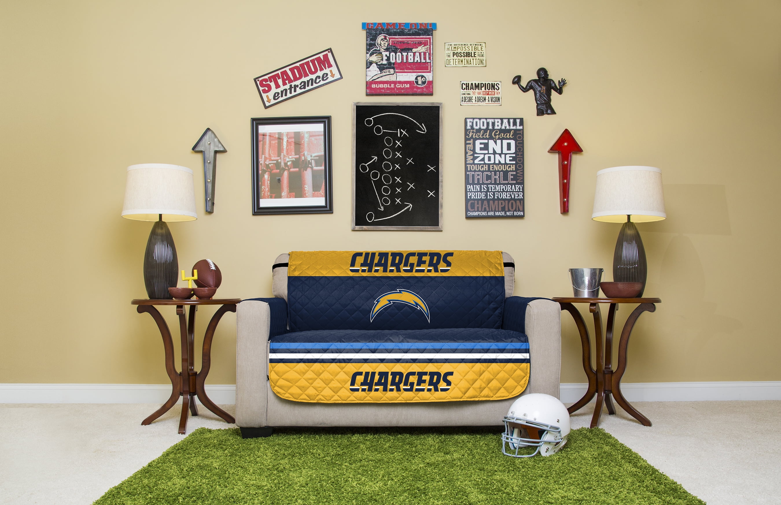 Nfl Licensed Furniture Protector Sofa Couch Cover - Walmart.com