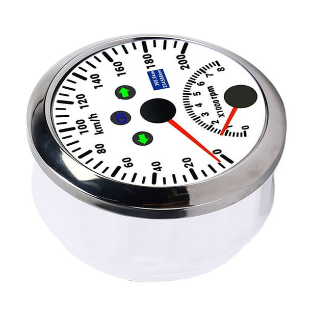 Medidor de tacómetro para barco, 85 mm, 200 km/h, velocímetro GPS ...