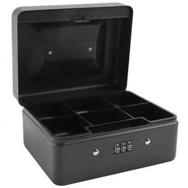 Tera Large Cash Box with Money Tray and Combination Lock - Walmart.com