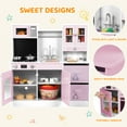 Pirecart Pretend Play Kitchen Wooden Kids Cooking Play Toy Set with ...