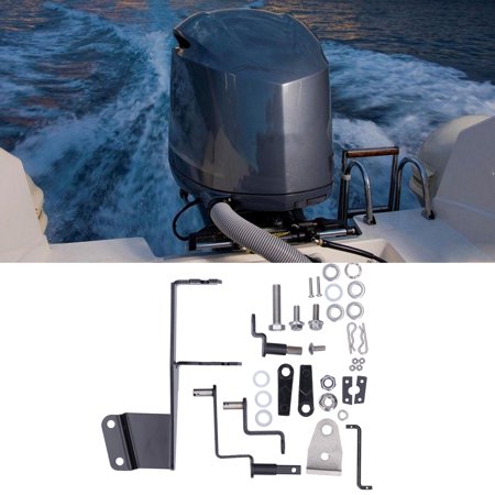 Peahefy Steel Remote Control Attachment,Outboard Remote Control ...