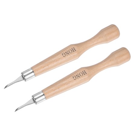 Uxcell 2mm 50# Carbon Steel Small Diagonal Blade Wood Handle Craft ...