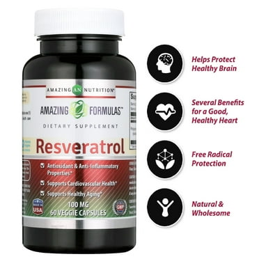 Premium Resveratrol Capsules - Micronized Sustained Release Complex for ...