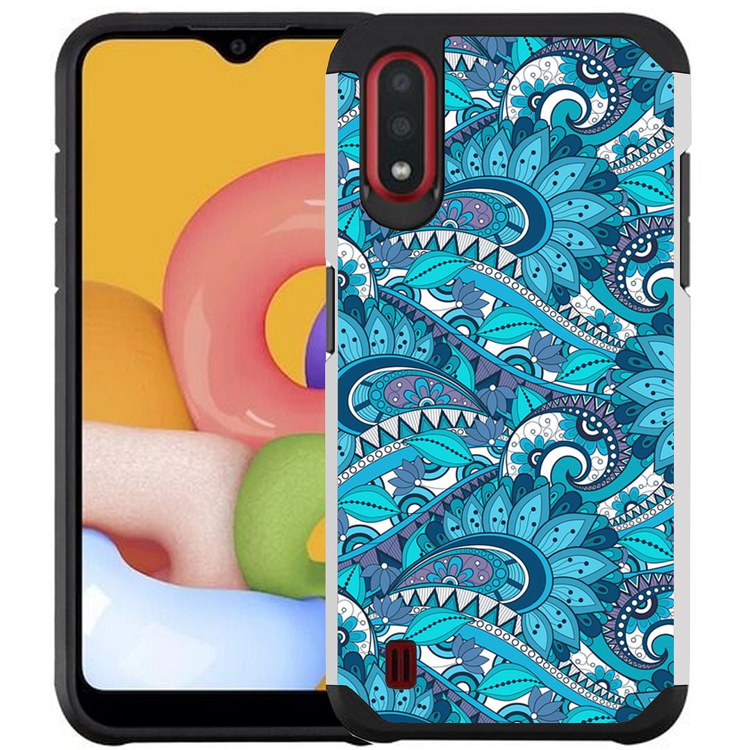 Samsung Galaxy A01 Case - Colorful Design Hybrid Armor Case Shockproof ...