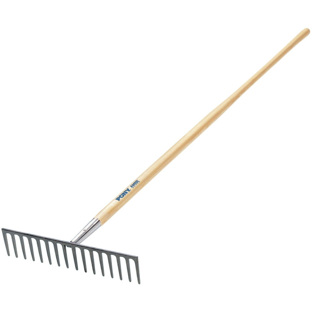 Ames True Temper Industrial Rake, 17 7/8 in Forged Steel Blade, 66 in ...