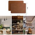 Faux Leather Placemats Coaster Non-Slip for Kitchen Dining Table ...