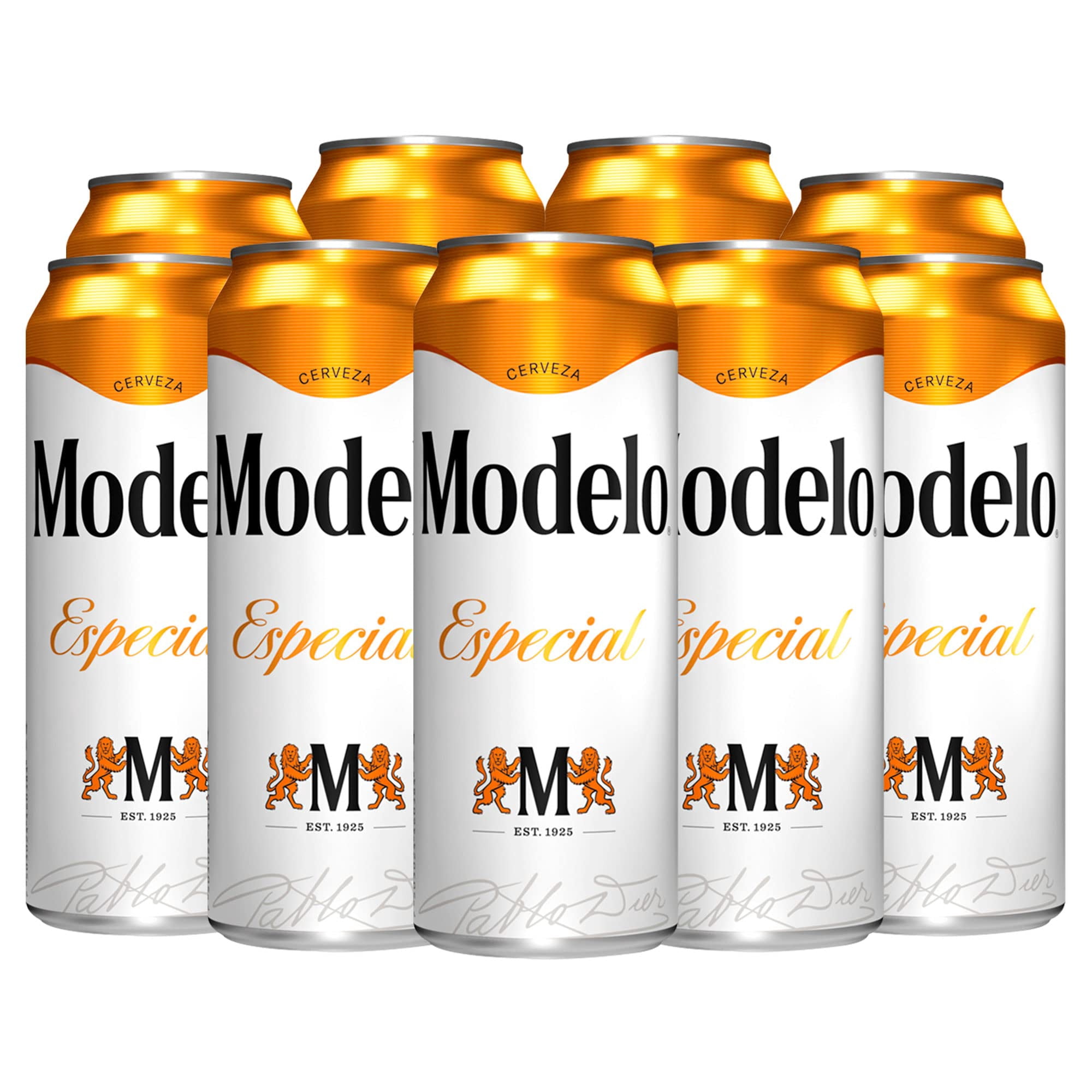 Cerveza Clara Modelo Especial tipo Pilsner 12 latones de 710ml, aroma a ...