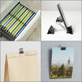 Staples Small Metal Binder Clips Bulk PK Black 3/4" Size with 3/8 ...