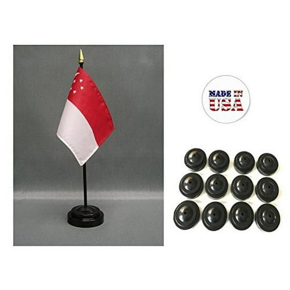 Box of 12 Guilford Courthouse Flag 4"x6" Miniature Desk & Table Flags ...