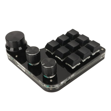 One Handed Keypad, Mini Keypad DIY Programmable 9 Key For PC | Walmart ...