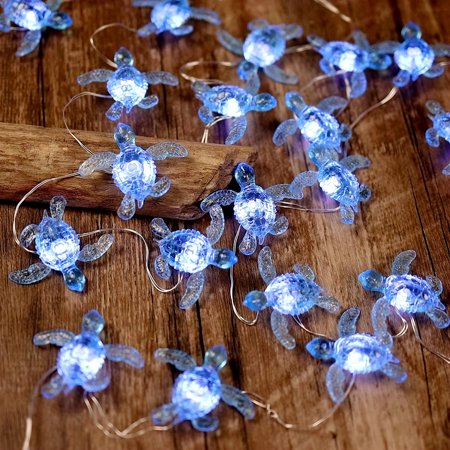 Ocean Themed Marine Life Night Lights, Beach Aquarium Decor Seahorse ...