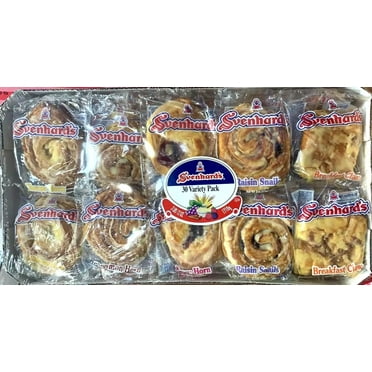 Svenhard's Swedish Bakery Assorted Pastries Variety Pack, 30ct, Set of ...