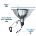 Champion Electronics 8.5" Aluminum Clamp Light - 150 Watt Max - Bulb ...