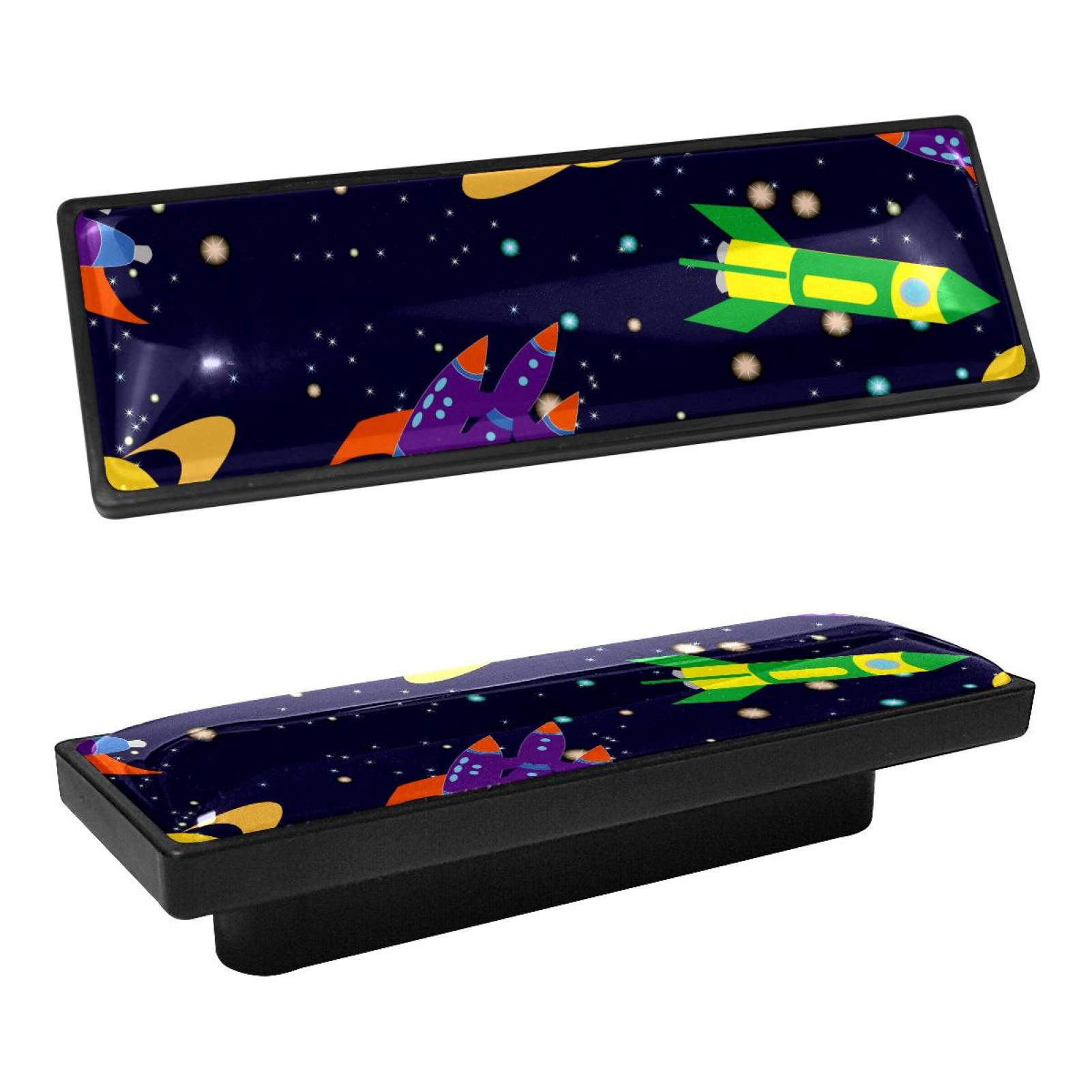 4 Pcs Rectangle Cabinet Handle Cupboard Knob Drawer Pulls Handle Space ...