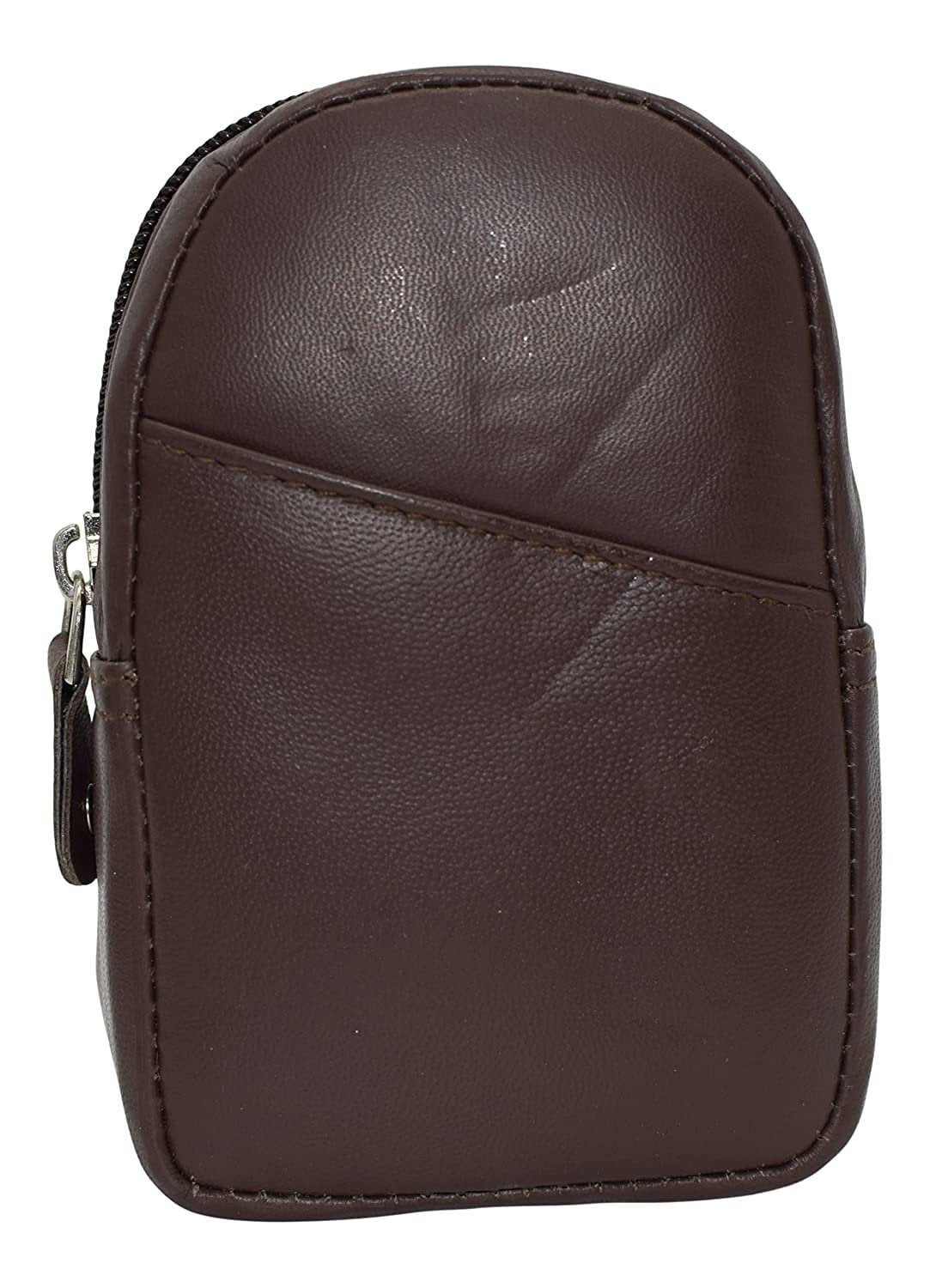 Genuine Leather Zipper Around Cigarette Case Holder and Lighter Pouch ...