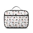 Cow and Text White Pattern Insulated Lunch Bag Teens,Bento School Lunch ...