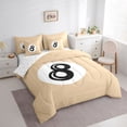 Feelyou Neutral Lucky 8 Ball King Bedding for Kids, Cartoon Billiards ...