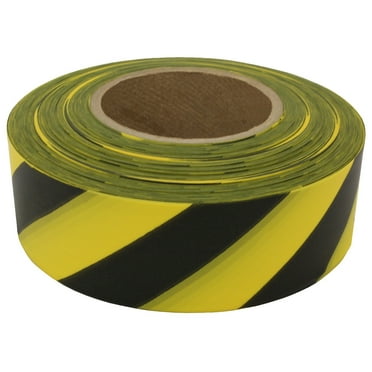 [NO ADHESIVE] Presco Premium Printed Barricade Tape [3 mil thick]: 3 in. x 1000 ft. (Orange with ...