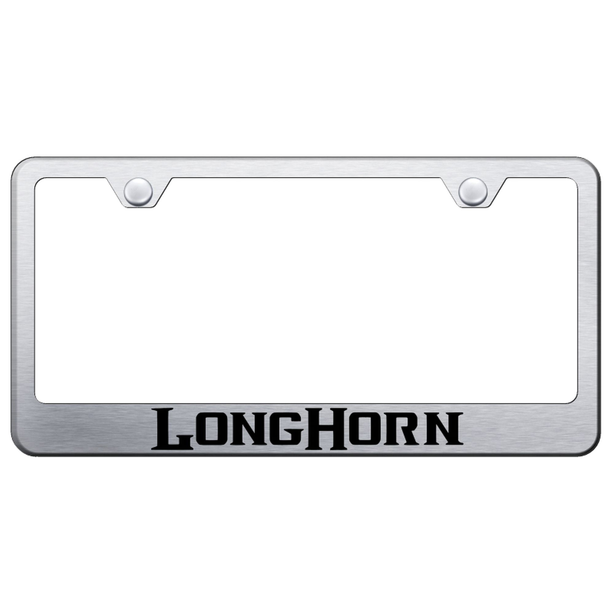 Dodge Longhorn Laser Etched Logo Stainless Steel License Plate Frame ...