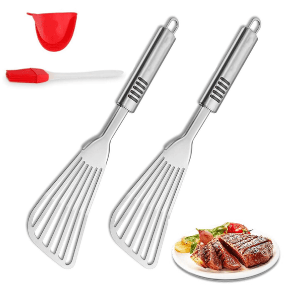 G.E.I. Bait Cast Stainless Steel BBQ Spatula - Fishing Pole Design with ...