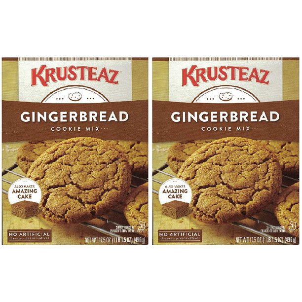 Krusteaz Gingerbread Bakery Style Cookie Mix 17.5 Oz Box (Also Makes ...