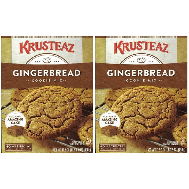 Krusteaz Gingerbread Bakery Style Cookie Mix 17.5 Oz Box (Also Makes ...