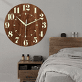 Mawalde Glow in Dark Wall Clock,12 Inch Silent Non-Ticking Battery ...