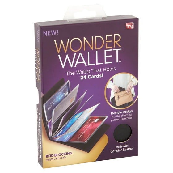 As Seen on TV - As Seen on TV Wonder Wallet, Black!! - Walmart.com
