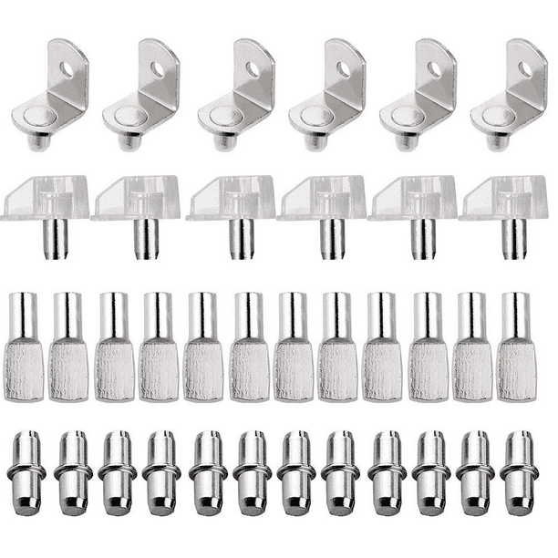 Springcorner 100 PCS Stainless Steel Bookcases Shelf Pin, Shelf Peg for ...