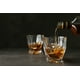 Set of 6 Twist Whiskey Glass - Lead Free Crystal Old Fashioned Glasses ...