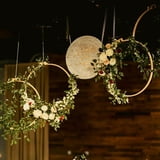 , Wooden Bamboo Hoop Craft , for Projects - 23cm - Walmart.com