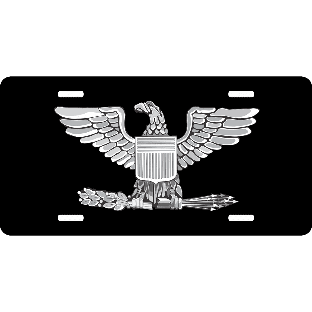 Army Colonel Rank License Plate - Walmart.com - Walmart.com